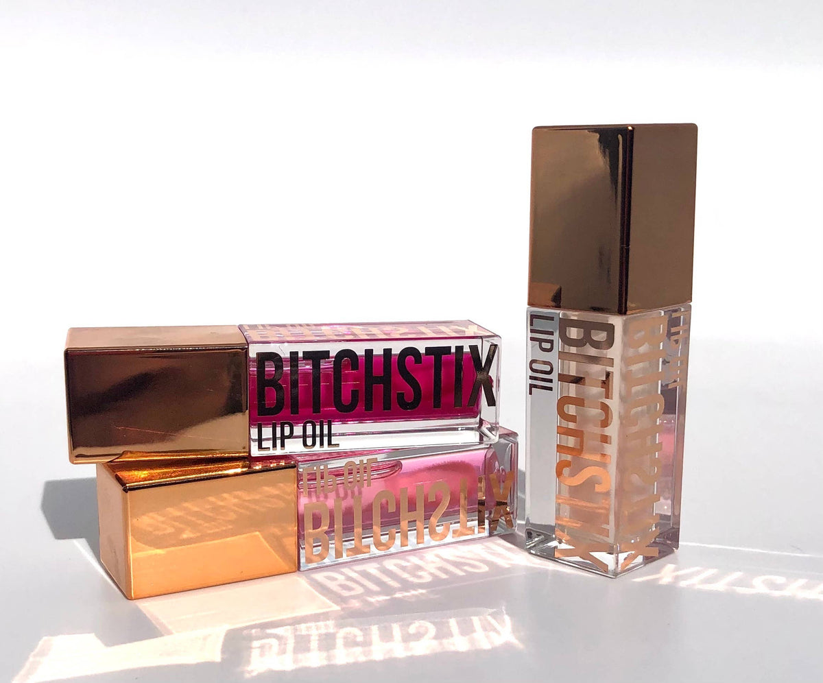 BITCHSTIX Rose Lip Oil Gloss– Pink Dot Styles