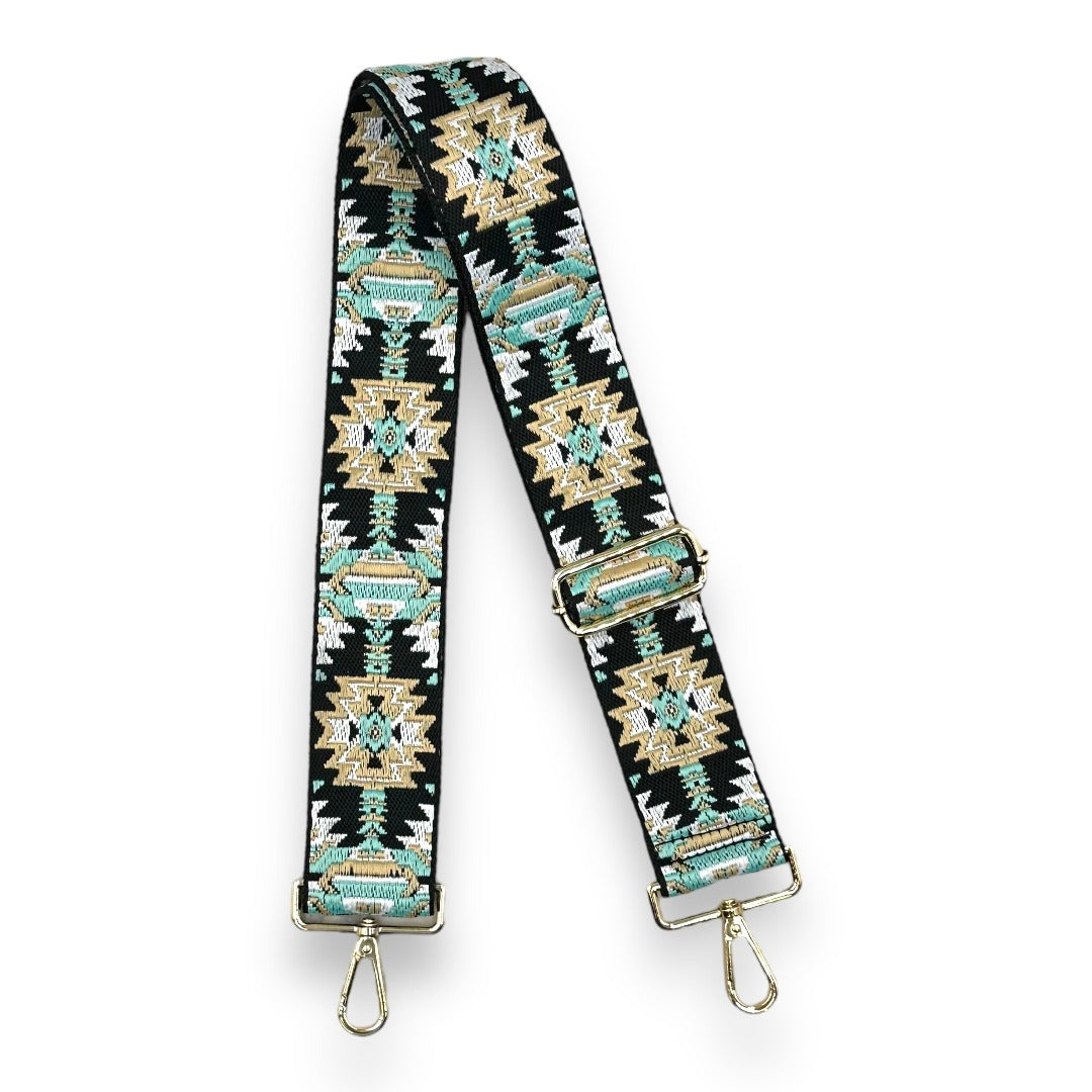 Ahdorned Embroidered "Tribal" Interchangeable Crossbody Guitar Strap ...