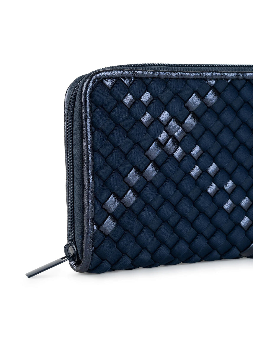 Haute Shore | Full Size Navy Woven Neoprene Wallet - Cash Pacific– Pink ...