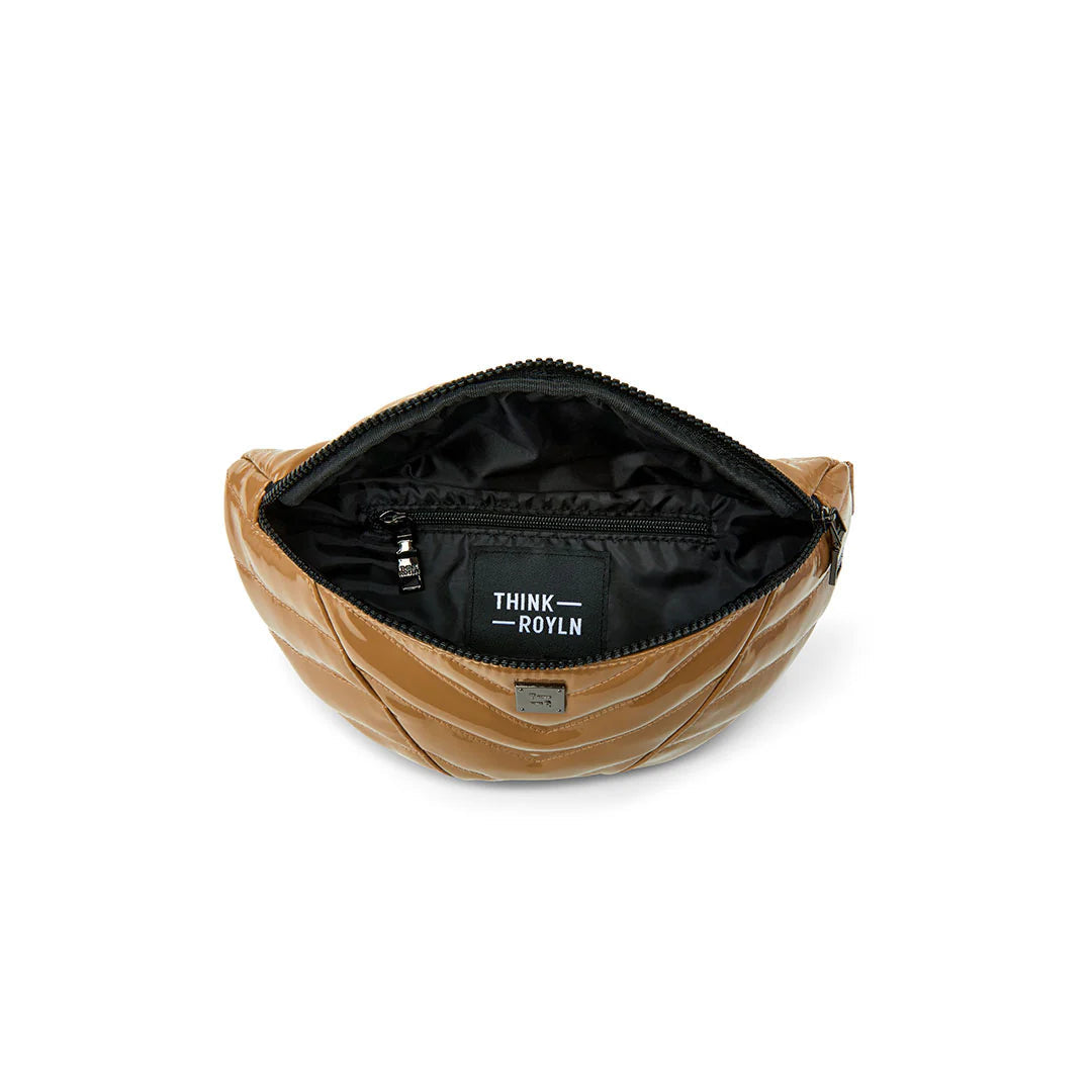 Think Royln Camel Quilted Puffer Sling & Belt Bag - Little Runaway ...